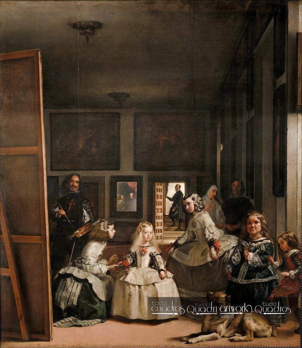 Cuadro "Las meninas" de Diego Velázquez, óleo sobre lienzo.